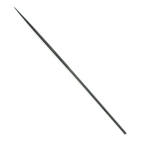 【用途】一般金属加工用のヤスリ。【機能・特徴】細い穴の内面の切削加工に使用します。【仕様】●ヤスリ目数：45cut/cm。●柄無し。●形状：丸。●刃長100mm。●目種：単目。【材質】●本体：SK材。【商品サイズ】奥行150×幅1.5×高さ...