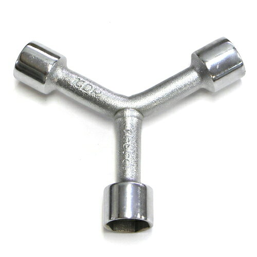 【用途】六角ボルト、ナットの締め緩め。【機能・特徴】12mm、13、mm、14mmの二面巾のナットに対応（M8,M10）。一体鍛造のY型レンチでは最小の大きさ。携帯に便利なコンパクト設計。【仕様】●クロームメッキ。【材質】●S45C。【商品...