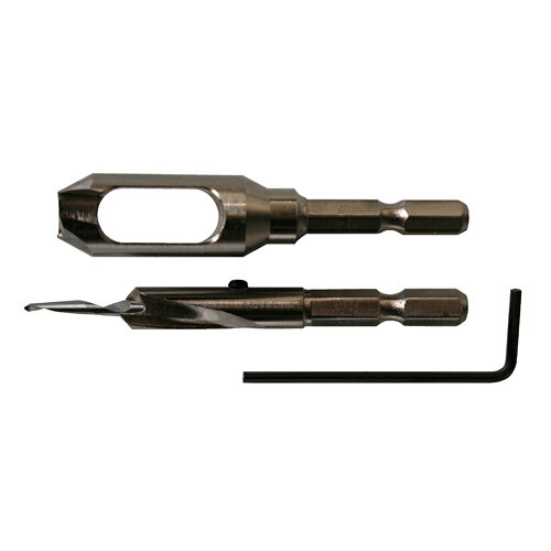 【用途】ビスの下穴（3.5mm）、皿取（10mm）、木栓作り（10mm）用ドリル。【機能・特徴】インパクトドライバ・電気ドリルでご使用ください。【仕様】●6.35mm六角軸。【材質】●軸：普通鋼。【商品サイズ】　重量66g【注意事項・その他...