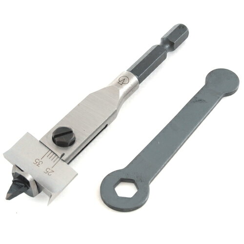 【用途】木工・ボード用先端工具。【機能・特徴】可変式穴あけ工具。【仕様】●穴あけ径25φ〜35φ。●穴あけ深さ60mm。【商品サイズ】奥行25×幅103×高さ15mm　重量55g先端工具：木工ドリル：神沢製品 神沢：X．ビットS：K-373...