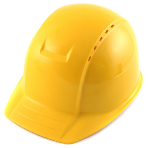 【用途】建設・土木・工場。【仕様】●色：うす黄。【材質】●帽体：樹脂製。●あご紐：織維テープ。●ヘットバンド：ポリエチレン。●ハンモック：ポリエステル。【商品サイズ】奥行147×幅210×高さ280mm　重量333g先端工具：保護具・安全用...