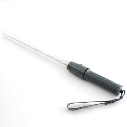 【用途】安全用品。【機能・特徴】ボタン操作で2色（赤・緑）の切り替えが可能。赤＝警告、緑＝誘導。グリップ部にストラップを装備し、作業中もしっかり保持。ライト部樹脂には反射材を採用し、ライトなどの照明も反射するので安全作業。【仕様】●高輝度L...