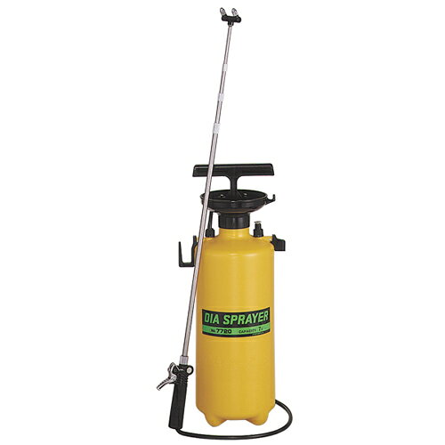【用途】プレッシャー式噴霧器。【機能・特徴】液が入れやすいジョーゴ型注入口。ハンドルロック式でポンプの脱着・持ち運びに便利。瞬間噴霧・連続噴霧に便利なレバー式バルブ。ノブ付安全弁装置。シリンダー径26mmで軽い加圧。●長くて使いやすいホース...