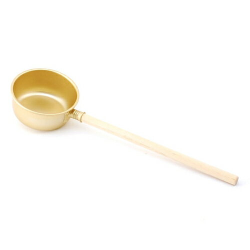 【用途】噴霧作業補助用品。【機能・特徴】液体や穀物を移したり、水やり等幅広い用途に使用可能です。【仕様】●腐食を防ぐアルマイト加工処理品。●直径：130mm。【材質】●アルミニウム。●柄部：木。【商品サイズ】幅480×高さ70×奥行140m...