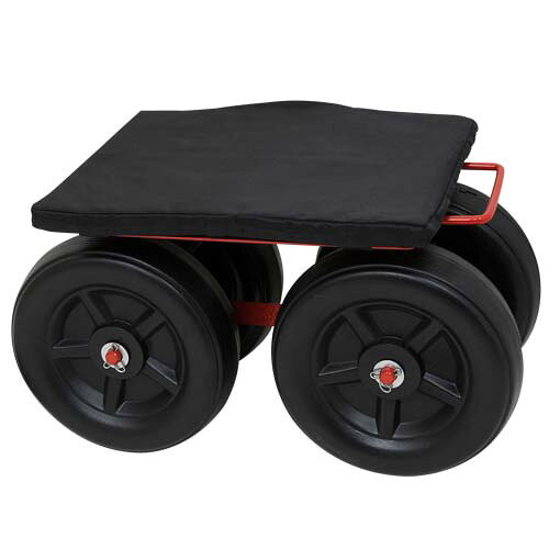 【用途】タイヤ付き作業椅子。【機能・特徴】座り作業用です。座りごごちのよい座布団付き。【材質】●鉄。●タイヤ部：樹脂。【注意事項・その他】本来の用途以外には使用しないで下さい。使用前には本体あるいは部品にがたつき・緩みが無いことを確認してく...