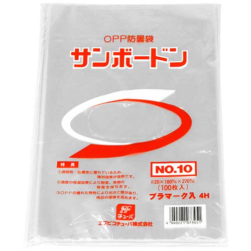 【用途】プラマーク付き化粧箱入り袋・フィルム。【機能・特徴】透明性が高く、防曇加工を施したことにより袋の中の水分が水滴にならず、鮮度の保持性が高く内容物を守ります。【仕様】●外寸：180×270mm。●厚み：20。●穴：4H。●製品一枚重量...