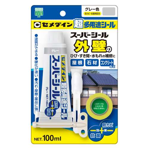 【用途】外壁のひび・すき間・水漏れの補修。【機能・特徴】汚れが付着しにくい強力な抗菌・防カビ性、耐薬品性、耐候性、優れた接着性など多くの特長を持つ超多用途シーリング材です。無溶剤なので気になる臭いもなく安心してお使い頂けます。【仕様】●内容...