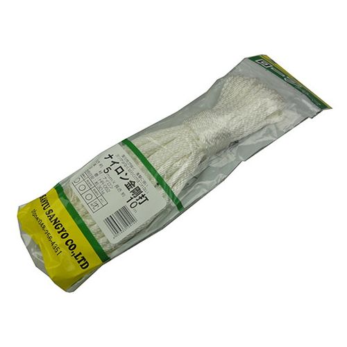 【用途】荷物の固定・梱包用。【機能・特徴】復元性が良く、衝撃に強いです。【仕様】●サイズ(約)：太さ5mm×長さ10m。●使用目安：約30kg。【材質】●ナイロン。【送料について】北海道、沖縄、離島は送料を頂きます。