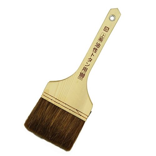 【用途】塗装作業用ハケ。【機能・特徴】厳選した高品質の原毛に特殊ナイロンを混毛した独自の毛組です。手によくなじみ、使いやすい白木のハンドルです。プロ感覚の塗りの手応えと仕上がりが楽しめます。毛材をハンドル(柄)で挟み込み、柄に穴を開けて毛頭...