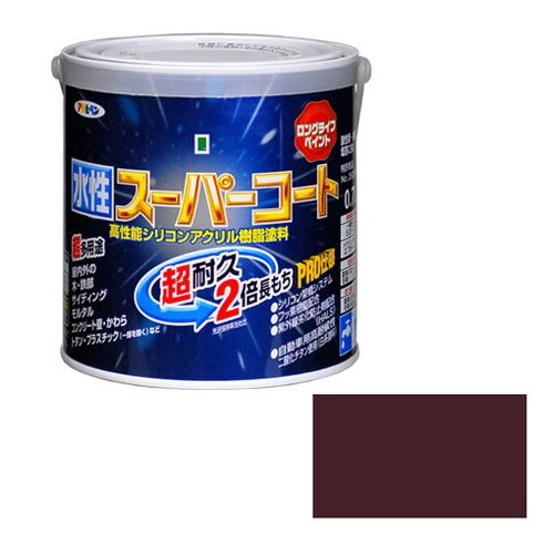 【用途】金属、スレート、コンクリート、サイディング、木部、しっくい、発泡スチロール等への塗装。【機能・特徴】特殊フッ素樹脂、シリコン架橋システム及び紫外線劣化防止剤の相乗効果で、汚れにくく、耐久性が格段に優れた高性能塗料です。酸性雨や酸性雪...