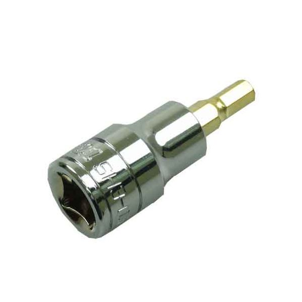 【商品特長】【用途】六角穴付きボルトの締め緩め作業。【機能・特徴】六角穴ボルトの締結に使用します。【仕様】●差込角：9．5mm（3／8インチ）。●サイズ：5mm。●対象ネジ：六角穴付きボルト。●ANSI、DIN規格適合。【材質】●ソケット：...