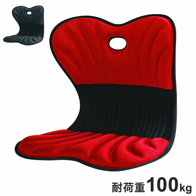 座った瞬間“背筋がピンッ”。長時間でも腰がラク弾力性のあるS字形状が座った時に腰を支え背中を押し出し、自然にピンと背筋が伸びた美姿勢に。こんな方にオススメ！疲れやすい・腰が辛い・姿勢が悪い・座った体勢でいることが多い・身体のラインが気になる...