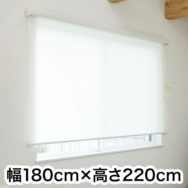 ■商品サイズ幅180cm×高さ220cm■素材ヘッドボックス：アルミニウム生地：ポリエステル100％■重量約3.4kg■生産国韓国■梱包サイズ幅8cm×長さ192cm×奥行6.5cm■特徴カバー付きロールスクリーン。生地にホコリが付にくく光...