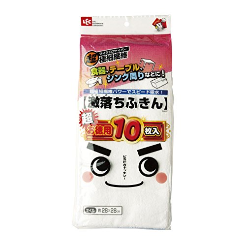 【商品詳細】商品サイズ(幅×奥行×高さ):150×330×60原産国:中国内容量:10枚入り洗剤を使わずに汚れを落とす高機能ふきんです。超極細繊維が油汚れやホコリなどをスッキリ落とし、水滴をすばやく拭き取ります！【注意事項】●うるし、金銀箔...