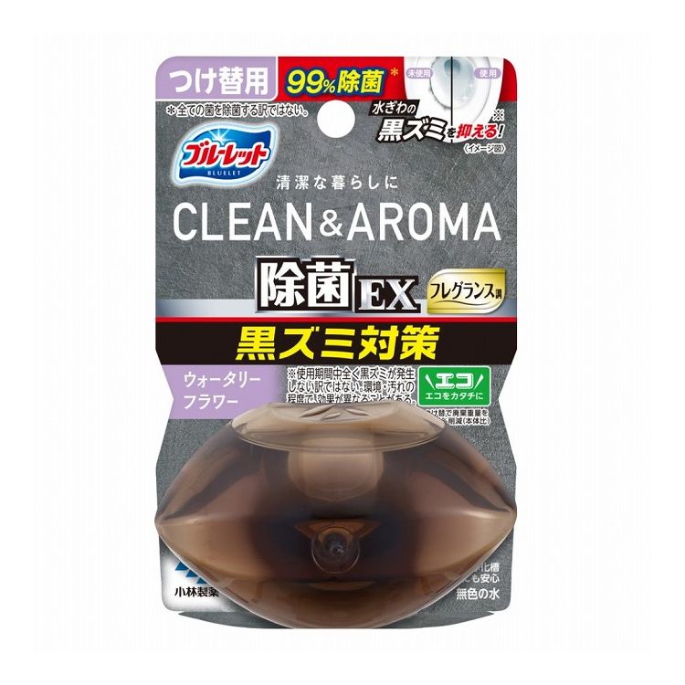 【商品詳細】トイレ掃除減らせる！●落ち着いたデザインと好印象な香りでトイレを演出する、除菌ができるブルーレットです。●除菌率99%＊で、水ぎわの黒ズミの発生を抑え※、お掃除が楽になります。＊水ぎわの黒ズミ原因菌への効果。全ての菌を除菌する訳...