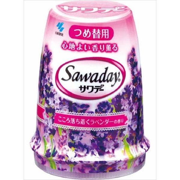 ■商品特徴香りがトイレ空間に心地よく薫ります。みずみずしい香りのゼリーからやわらかい香りが広がります。「サワデー　つめ替用」は、今までのサワデー容器にも使えます。※「Sawaday　Happy」には使えません。■素材・成分香料、両性界面活性...