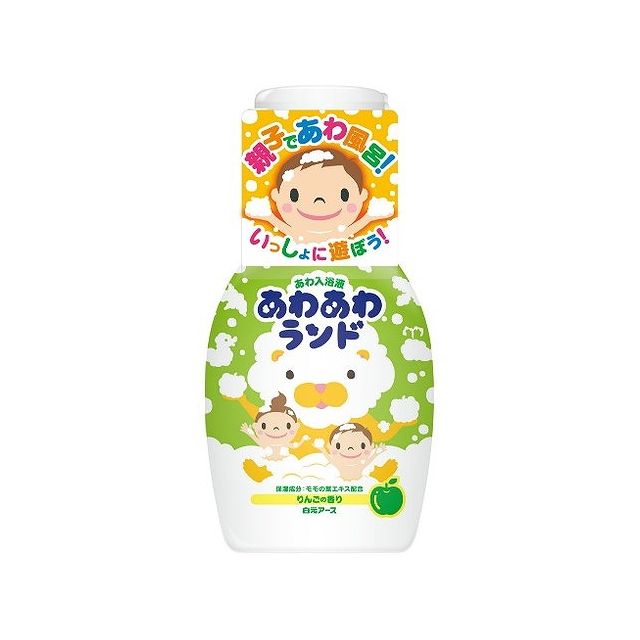 【商品詳細】ご自宅のお風呂でふわふわ泡が楽しめる液体タイプの泡入浴液。ふわふわ泡が湯面に広がり、大切な親子のバスタイムをより楽しくさせます。りんごの香り。モモの葉エキス（保湿成分）配合。「浴用化粧料」製造国：日本発売元、製造元、輸入元又は販...