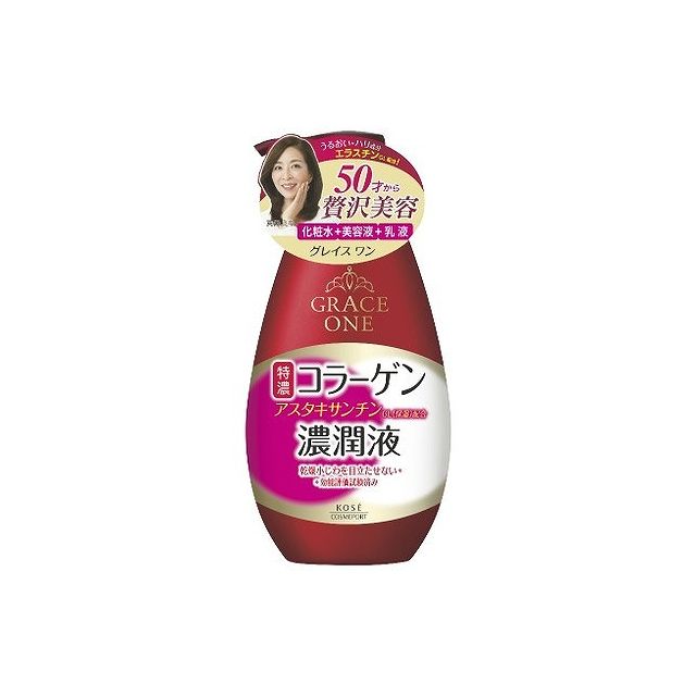 【商品詳細】50代の肌を考えてつくられた、みずみずしいのにコクがあるミルク状の濃潤液。化粧水＋美容液＋乳液の3役で乾燥から肌をまもります。使用方法ポンプネジ部を押さえながら、ノズル部分を左に回して上げ、中身が出るまで数回カラ押ししてください...