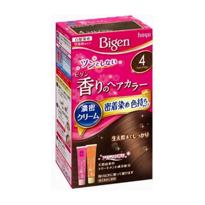 ビゲン香りのヘアカラークリームが「染まり」と「色持ち」をアップして新登場！濃密クリームが生え際に密着染め。色持ち成分配合。日にちが経っても髪色キレイ！ツンとしないほのかなアロマの香りの白髪染め。商品区分:医薬部外品製造国:日本メーカー名:ホ...