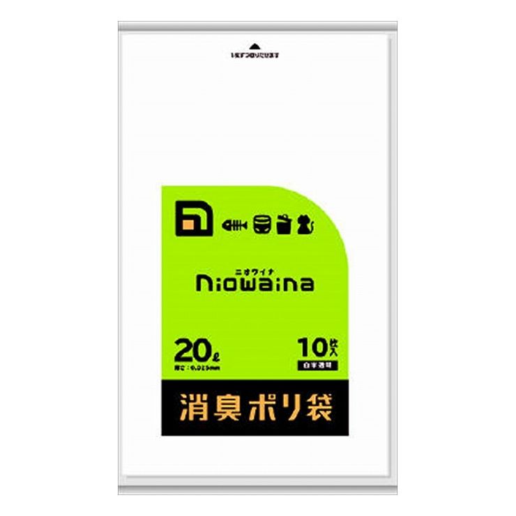 消臭タイプのポリ袋。おむつの処理やペットの糞、ゴミ箱のイやな臭いを減少させます。商品区分：雑品メーカー名：日本サニパック製造国または加工国：インドネシア内容量：10枚↓ご購入前に必ずお読みください。↓※メーカーの都合により予告なくパッケージ...