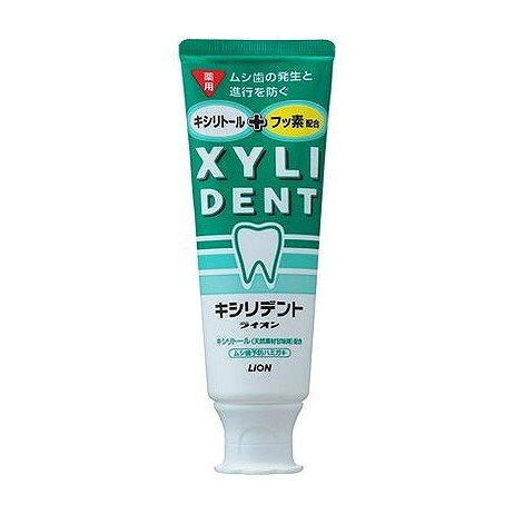 【商品詳細】キシリトールと薬用成分フッ素を配合している特長をアテンションに採用しました。キシリデントは、歯の再石灰化を促進し、ムシ歯菌の働きを弱めて酸に負けない強い歯をつくるムシ歯予防ハミガキです。成分:（成分）湿潤剤：ソルビット液、湿潤剤...