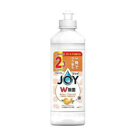 【商品詳細】ジョイが更に成分アップグレードに成功し、高い洗浄力と消臭力の両立を実現！食器洗いの中で一つの大きな悩みである頑固なニオイを伴う焦げ付き汚れも、ジョイの洗浄＋消臭力で一発洗浄。二度洗いを防止することで食器洗いの更なる簡素化に貢献。...