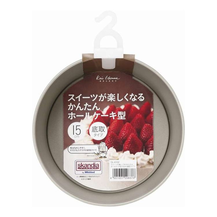 【商品詳細】●スイーツが楽しくかんたんに定番のデコレーションケーキ型。●型ばなれしやすく、片付けもラクラクの底取れタイプ。成分:鉄(ふっ素樹脂塗膜加工)商品区分:日用雑貨品、他メーカー名:貝印生産国・加工国:日本内容量:1個【代引きについて...