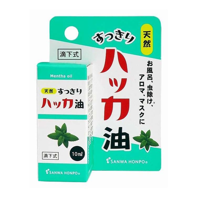 【商品詳細】アロマ、虫除け、お風呂、お掃除、マスクに、使い方いろいろ。原液のまま、もしくは、水や無水エタノールを混ぜるなどしてご使用いただけます。1年中使えて便利なハッカ油です。メーカー名:三和通商生産国・加工国:日本内容量:10mL【配送...