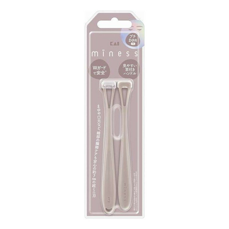 【商品詳細】まゆなど細部の仕上げをしやすい7mmのカミソリ。先端樹脂ガードと安全ガードのダブルガードにより安全性を高めた仕様。そる部分を見やすい窓つきハンドルです。成分:【刃部】ステンレス刃物鋼【ガード】特殊樹脂フィルムメーカー名:貝印生産...