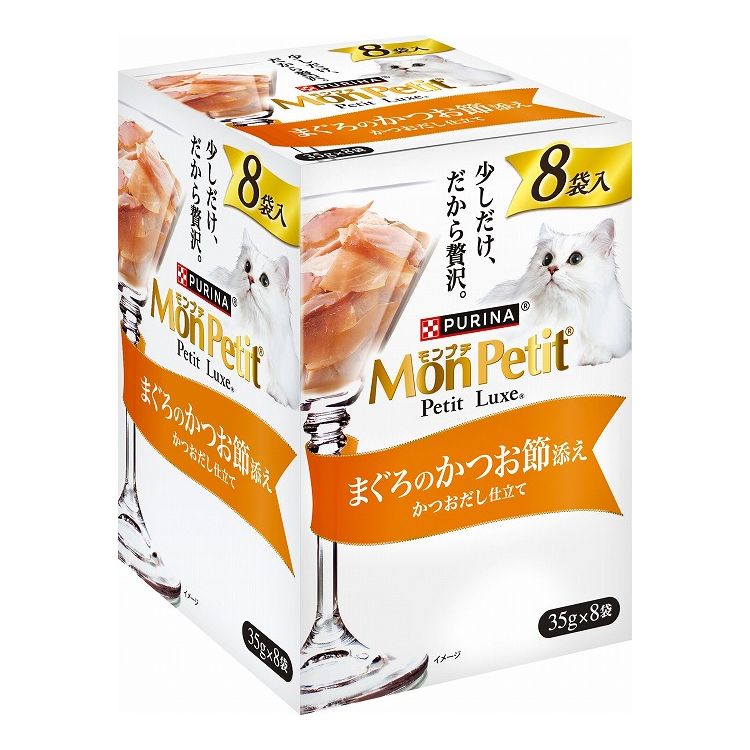 【商品説明】プチリュクスパウチ‐少しだけ、だから贅沢〇原材料魚介類（かつお、まぐろ、かつお節、フィッシュエキス）、調味料、増粘安定剤（加工でんぷん、増粘多糖類）、カラメル色素、ビタミンE〇賞味期限別途パッケージに記載※仕入れ元の規定により3...