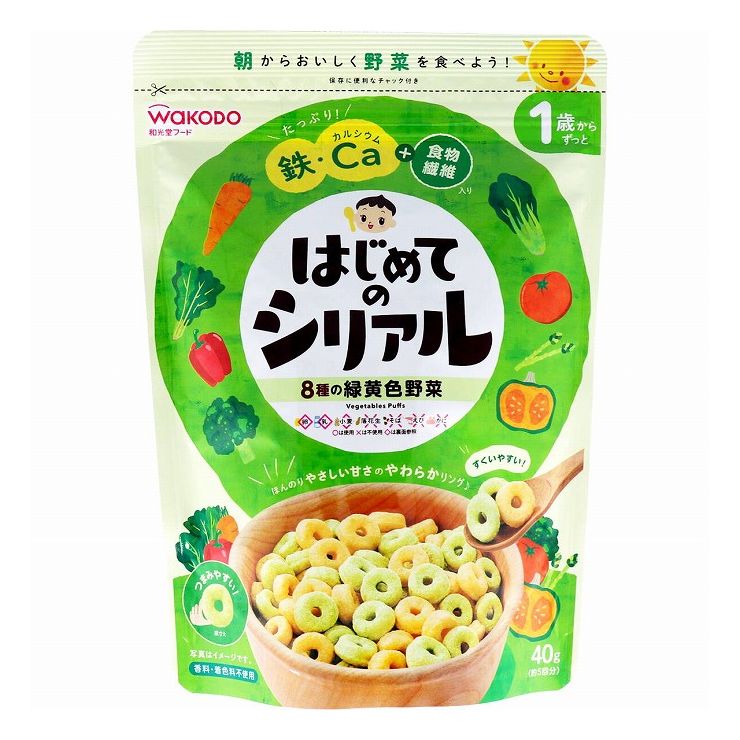 【発売元:アサヒグループ食品】ほんのりやさしい甘さのやわらかリング♪賞味期限：別途パッケージ記載8種類の緑黄色野菜と国産米をパフにした甘さひかえめのシリアルです。野菜のやさしい風味です。●好き嫌いや食べムラのあるお子さまでも苦手な野菜がとり...