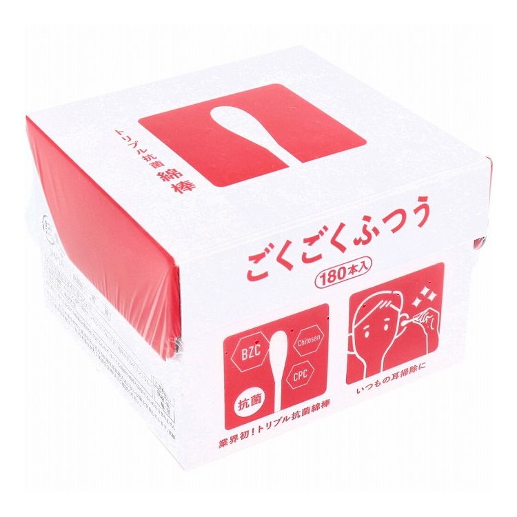 【商品特徴】●綿球をさわらず取り出せる。●逆さになってもこぼれにくい設計。●地球にやさしい紙パッケージ。●紙軸【商品詳細】【主原料表示】綿球：綿軸：紙【JHPIA抗菌自主基準に基づく表示】・抗菌剤の種類：キトサン、BZC(塩化ベンザルコニウ...