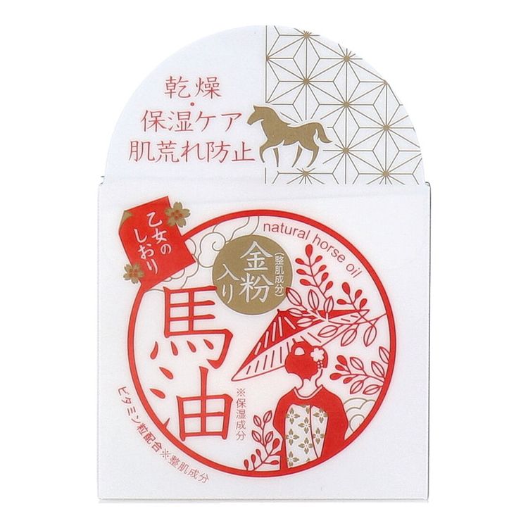 【商品詳細】馬油クリーム金箔+ビタミン顆粒入り。●馬油(保湿成分)。●金粉入り(整肌成分)。●ビタミン粒配合(整肌成分)。【全成分】水、セタノール、ミネラルオイル、(アクリル酸Na／アクリロイルジメチルタウリンNa)コポリマー、金、馬油、マ...