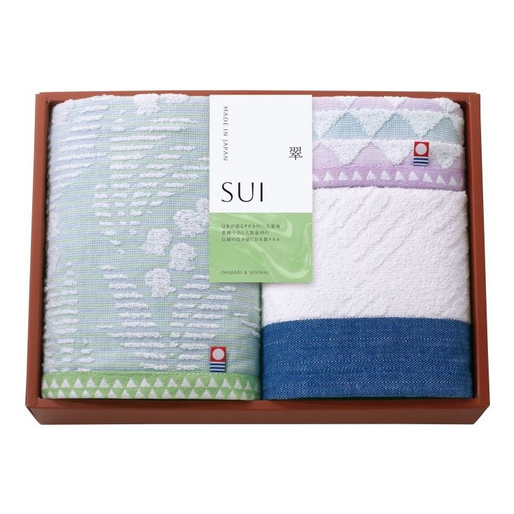 伝統の技が紡ぐ日本製タオル。爽やかで清々しいカラーで仕立てた、日本の二大タオル産地の今治と泉州のタオルを詰合せました。【セット内容】フェイスタオル×2・タオルハンカチ×1【商品サイズ】タオルハンカチ200mm×200mm・フェイスタオル32...