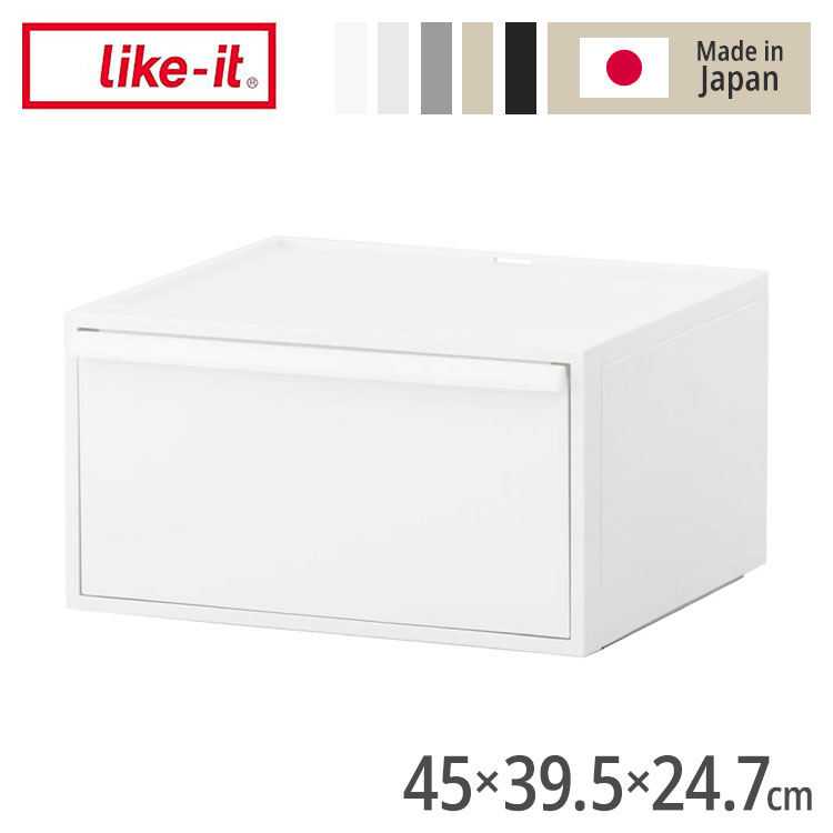 ■品名:クローゼットシステム ワイド引出し（M）■品番:CS-WD2■サイズ:外寸/(約)W450×D395×H247mm引出し内寸/(約)W400×D355×H178mm奥行詳細:取っ手部を含む/(約)D395mm取っ手部を含まず/(約)...