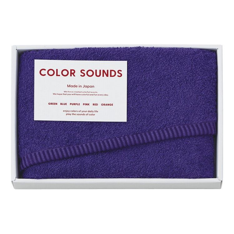 COLOR SOUNDS フェイスタオル パープル CSD2510PU【商品説明】色を奏でるようにライフスタイルを色どるタオルシリーズ。その日の気分で、鮮やかなカラーを取り入れて。 色を奏でるようにライフスタイルを色どるタオルシリーズ。その...