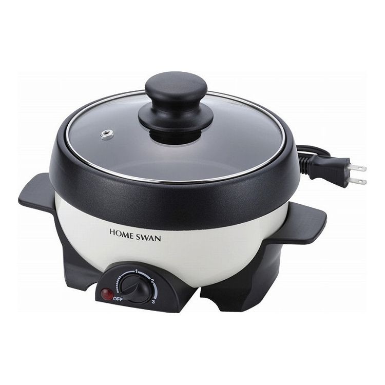 ホームスワン ミニグリルパン16cm SGR-16(VC)【商品説明】卓上で煮る、焼くが簡単に出来ます ○1人〜2人、少人数にピッタリサイズ○丸洗いOKの鍋と焼きものプレート付き○温度調節付きで加熱、保温が可能○かんたんレシピ付き 鉄、アル...