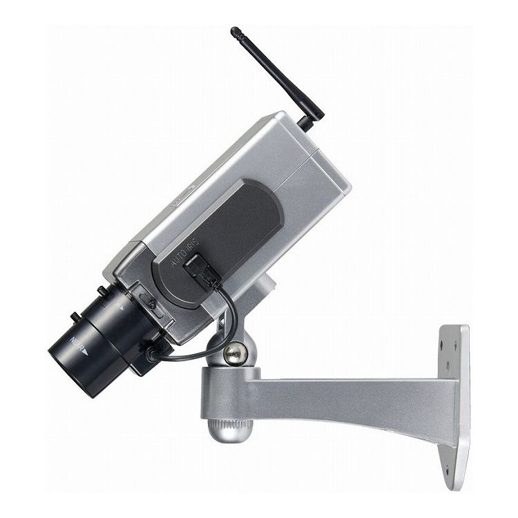 ELPA ダミーカメラ 筒型 DC-001【商品説明】●手軽にできる防犯対策！ ●人などが近づくとセンサーが感知して自動で赤色LEDが点滅●乾電池式で配線不要●防犯効果アップの防犯ステッカー付属 本体：ABS樹脂、レンズ：PC ★取付ネジ・...