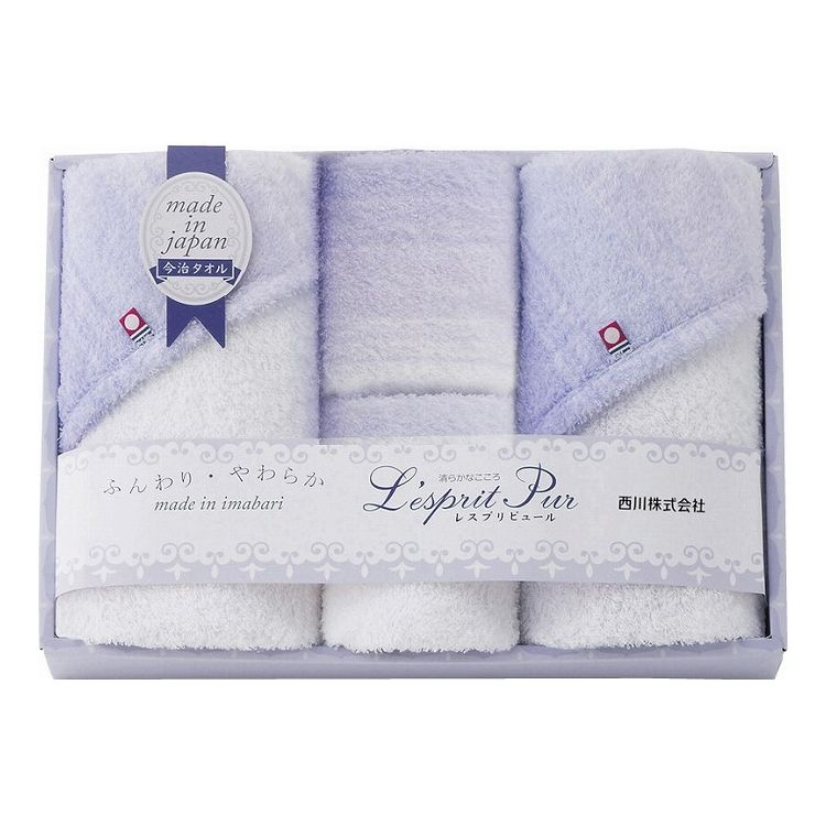 nishikawa レスプリピュール 今治製フェイスタオル2P＆ウォッシュタオル2P TT82403507【商品説明】日本のタオルの産地「今治」で丁寧に織り上げた、吸水性に優れたタオルです。 綿100％ 原産国日本 【代引きについて】こちら...