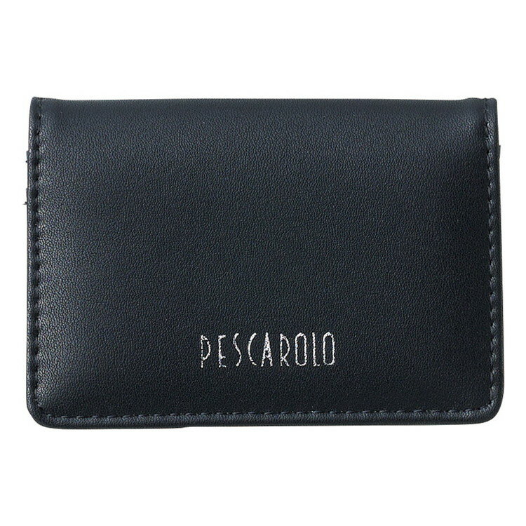 オープン開閉式。名刺入×1、カード入×2室、ポケット×1室、バックポケット×1室。ロゴ箔押し。外:牛革（床革）、内:合成皮革+シャンタン生地7.5×10.5×2cm【代引きについて】こちらの商品は、代引きでの出荷は受け付けておりません。【送...