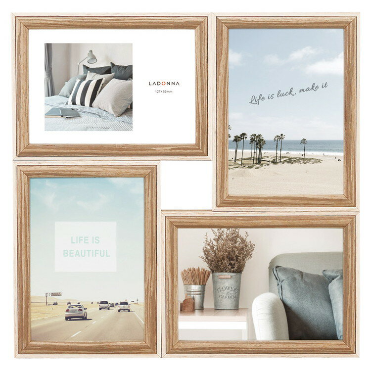 ぷっくりとした曲線とシャープな直線をバランスよく組み合わせたフォトフレームです。L判4枚収納。置掛兼用。ベニヤ、MDF、紙25.6×2×25.6cm【代引きについて】こちらの商品は、代引きでの出荷は受け付けておりません。【送料について】北海...