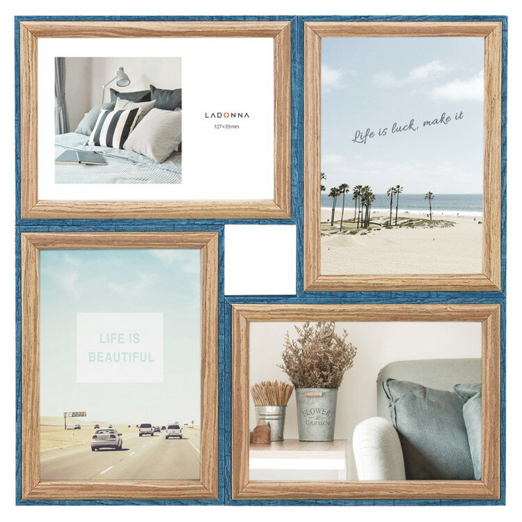 ぷっくりとした曲線とシャープな直線をバランスよく組み合わせたフォトフレームです。L判4枚収納。置掛兼用。ベニヤ、MDF、紙25.6×2×25.6cm【代引きについて】こちらの商品は、代引きでの出荷は受け付けておりません。【送料について】北海...