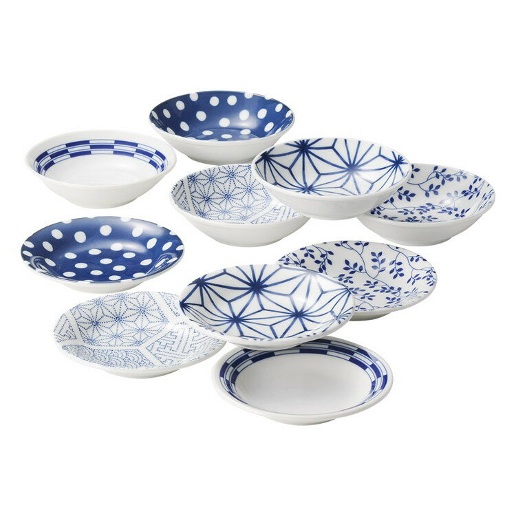 家庭用食洗機使用可。取皿（径14×2.6cm）・小鉢（径14×3.8cm）×各5磁器電子レンジOK 【代引きについて】こちらの商品は、代引きでの出荷は受け付けておりません。【送料について】北海道、沖縄、離島は送料を頂きます。