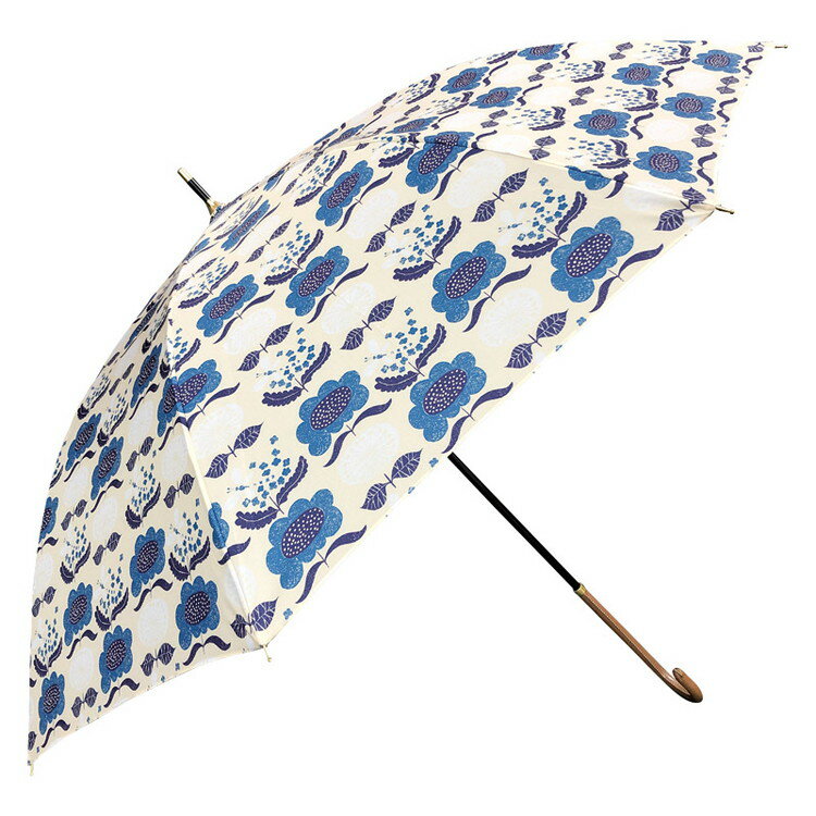 荷物が多い時にも使いやすいワンタッチで開くことの出来る便利なジャンプ式。全面プリントも北欧柄なのでカジュアル過ぎずに大人っぽく使えます。ジャンプ式。生地:ポリエステル、シャフト:鉄、骨:アルミ合金、持手:合成皮革60cm×8本骨【代引きにつ...