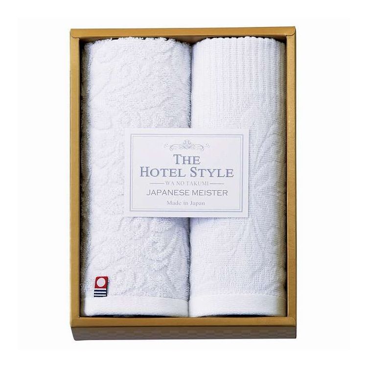 今治タオル×泉州タオル本格的ホテルスタイルタオルセット日本製【セット内容】-サイズ：今治ウォッシュタオル・泉州ウォッシュタオル:各33×35cm重量/容量：-箱サイズ：24.7×18.2×5cm材質：綿100%【代引きについて】こちらの商品...