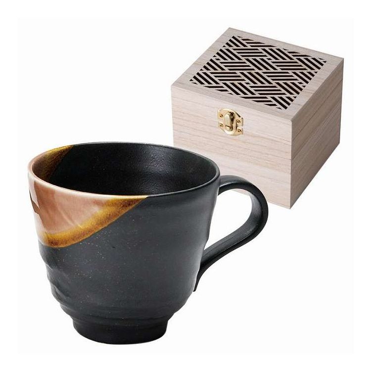 重なりあう2色の釉薬が美しい釉彩シリーズ。落ち着いた雰囲気の中に華やかさを併せ持つ姿は食卓を優雅に彩ります。日本製【セット内容】-サイズ：φ9.7×8.5cm重量/容量：-箱サイズ：12.5×13.5×10cm材質：陶器【代引きについて】こ...