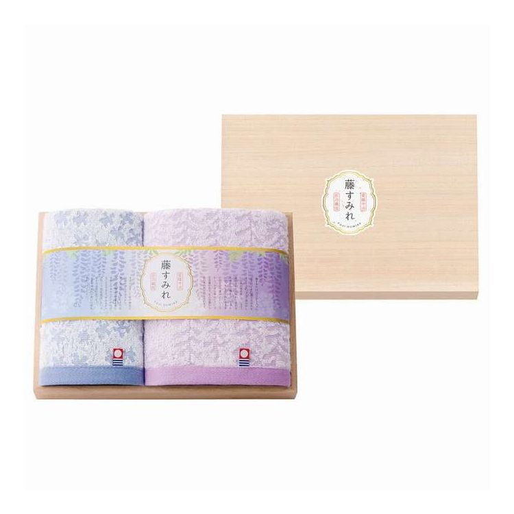 上品と奥ゆかしさを兼ね備え日本の美しさを彩った木箱入り今治タオルやさしさという花言葉の藤は、「長寿」や「子孫繁栄」などの意味を持つどんなシーンにも合う花です。ちいさな幸せという花言葉のすみれは、西洋では三大美のひとつとも言われる控えめでかわ...