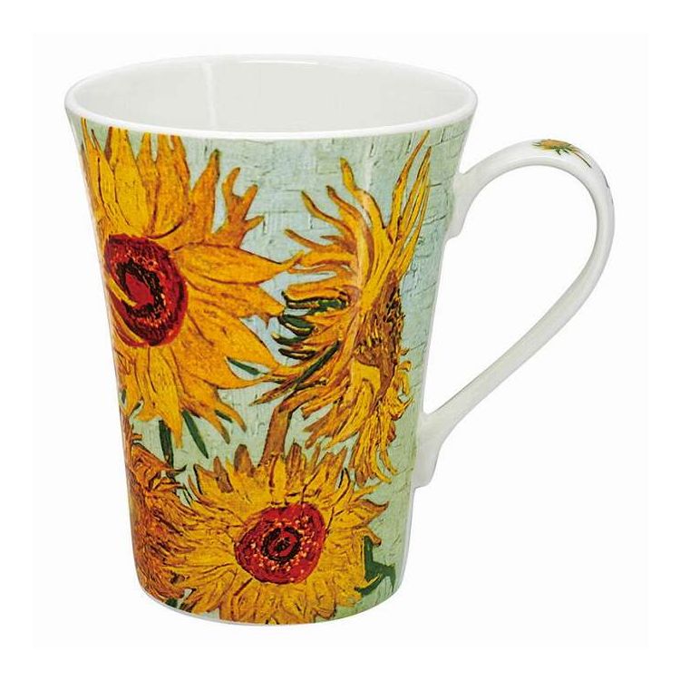 名画の世界をそのまま閉じ込めたマグカップ。トランペットスタイルのマグカップはインテリアとして飾っても絵になるデザインです。仕様前には、ぬるま湯で手洗いし、完全乾燥してください。（中性洗剤を使用してください）電子レンジ:可※連続加熱不可煮沸消...