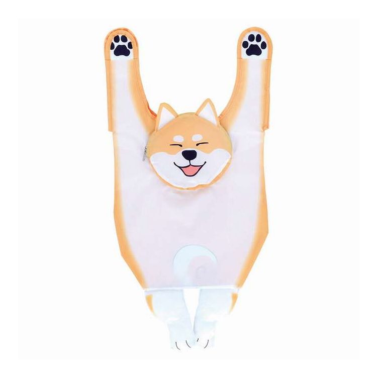 コンパクトに収納できる持ち運びに便利なエコバッグです。染料プリント、再生ポリエステル、カラビナ★カラビナ付【セット内容】-サイズ：約35×52cm（装飾部分含めず）（収納時:約19×17cm）重量/容量：-箱サイズ：-材質：ポリエステル10...