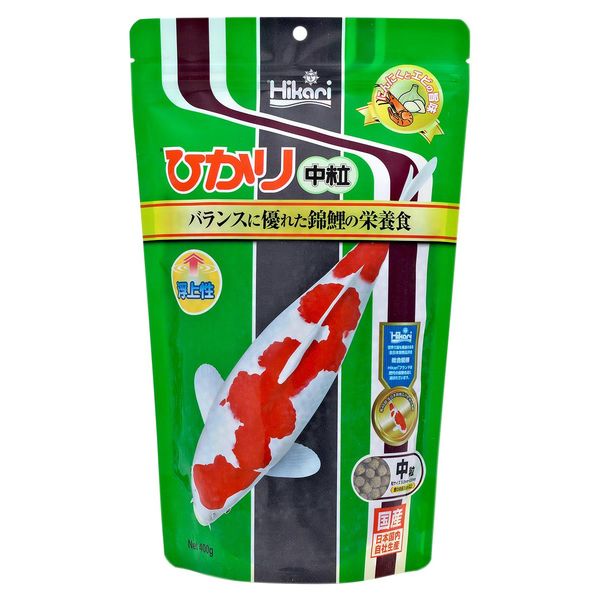 【商品詳細】栄養バランスに優れた高嗜好性完全栄養フードです。良質原料をバランスよく配合、丈夫で美しい錦鯉に育ちます。粒が崩れにくく水の汚れを抑えます。【原材料】小麦粉、大豆ミール、フィッシュミール、米ぬか、グルテンミール、ビール酵母、魚油、...